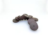 China 3.0mm Dental Rubber Diamond Polisher Finishing Discs HP Shank For Alloys Metals for sale