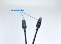 China Straight Edge Dental Diamond Burs Sharp Tungsten Carbide Grinder For Crown for sale