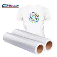 China 75U DTF PET Film Flexible Stretchable For Digital T Shirt Printing for sale
