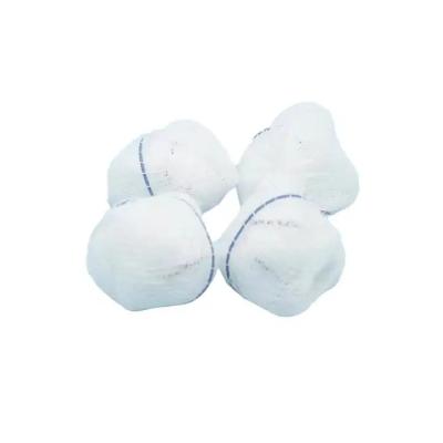 China 100% Cotton X-Ray Detectable Medical Gauze Balls 1-4cm Diameter for Hospital Surgical Use for sale