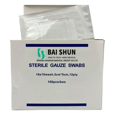 China Medical Absorbent Gauze Sponge Sterile Cotton Gauze Swabs 10 X 10 With Xray for sale