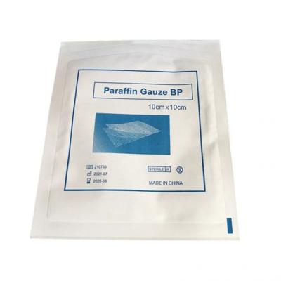 China Custom Medical Sterile Disposable Wound Dressing Paraffin Gauze for sale