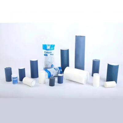 China Cotton Roll Absorbent Medical White 100% Wool Sterile Non Sterile Cutting-Head Common for sale