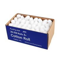 China Packing size 20-250 Rolls /ctn Cotton Roll Odorless and Biodegradable for sale