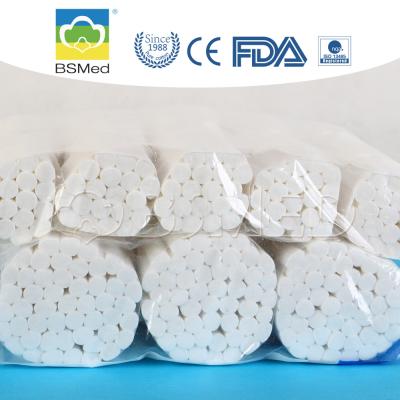 China 12mm & 14mm Dental Cotton Rolls - 38mm Length, CE/ISO/FDA Certified, Sterile & Non-Sterile Options Available for sale