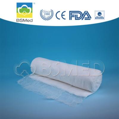 China Surgical Odorless Absorbent Cotton Gauze Roll 250g-4000g with 23g/min Water Absorption and PH 5.5-7.5 for sale