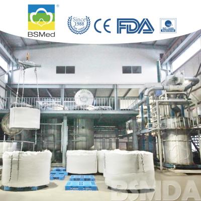 China Bleached Cotton Filling Fiber 13-16mm Length with 23g Water Absorption for Medical Applications for sale