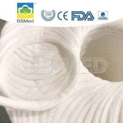 China Medical Cotton Sliver Coil 13-16mm Fiber Length with FDA CE ISO Certification for Wound Dressing 1-20g Sizes for sale