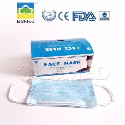 China Hospital Disposable Non Woven Cotton 3 Ply Earloop Face Masks - SPP 18G/20G/25G Material, International Standard for sale