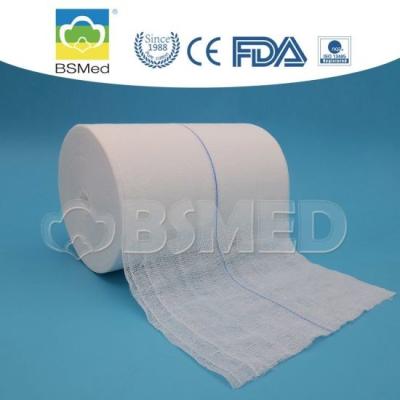 China Professional Medical Dressing Gauze with 21s/32s/40s Yarn in 80cm-120cm Widths and 10m-3000m Lengths for sale