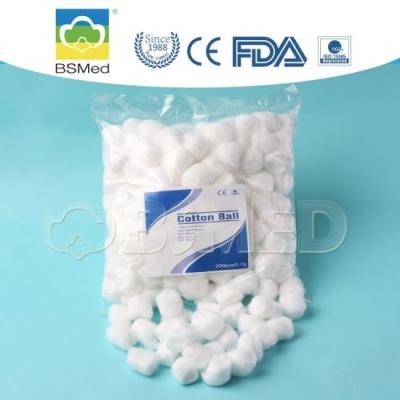 China Medical Disposable Cotton Balls 0.2g-9g Size Range, 100% Pure Cotton for Hospital Clinical Use for sale