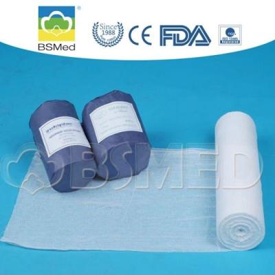 China CE/ISO13485/FDA Certified Medical Gauze Rolls - 50m Length, 80-120cm Width Options, Class I Sterile for sale