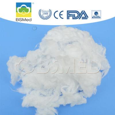 China Environment Stuffing Material Cotton Filling Fiber Bleached Cotton for sale