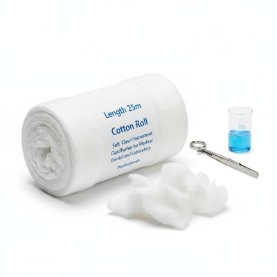 China Length 25m Cotton Roll Soft Class I Instrument Classification Essential for Medical Dental and Laboratory Professionals for sale