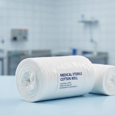China Medical Sterile Cotton Roll Surgical Supply Designed for Effective Wound Management and Absorbency in Medical Facilities for sale