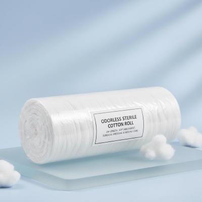 China Odorless Sterile Cotton Roll 1m Length Soft Absorbent Medical Cotton Rolls Suitable for Surgical Dressing and Wound Care for sale