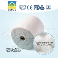 China Jumbo Cotton Wool Roll 1000g 4000g Industrial Medical Absorbent White Grade for sale