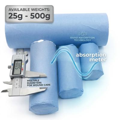 China Disposable Medical Cotton Wool Roll 25g To 500g Multi Weight Wound Dressing for sale