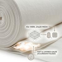 China Zigzag Pillow Gauze Roll Folded Edge 40s Yarn 24x20 Mesh Medical Wound Dressing for sale