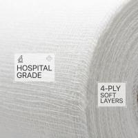 China Blue White Paper Packed Sterile Gauze Roll 50cm x 100m Hospital Grade Absorbent for sale