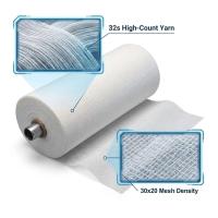 China 32s Yarn Bleached Medical Gauze Roll 30x20 Mesh Hydrophilic 4 Ply Wound Care Supply for sale