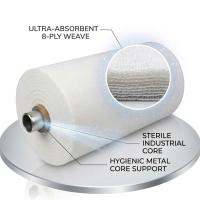 China Heavy Exudate 8 Ply Medical Absorbent Gauze Roll 90cm x 200m Bleached Cotton for sale