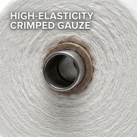 China High Elasticity Crimped Cotton Gauze Roll 24x20 Mesh Bleached 4 Ply Medical Fabric for sale