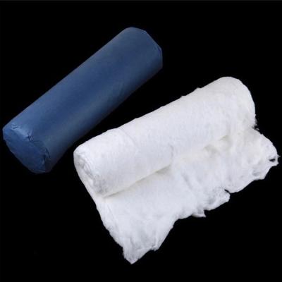 China Medical Absorbent Cotton Wool Roll 50g-1000g White 100% Natural Cotton for Wound Care for sale