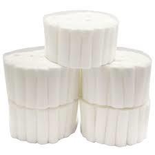 China Disposable Oral Therapy White Medical Dental Cotton Rolls - 100% Pure Cotton, 0.8-1.2cm x 3.8cm Sizes, 2000 Rolls per Box for sale