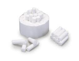 China Pure White Medical Dental Cotton Roll 8-12mm Size Range with 0.4-0.7g Weight Highly Absorbent Disposable for sale