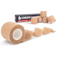 China Breathable Elastic Nonwoven Cohesive Bandage 2.5-15cm x 4.5m with 2:1 Stretch Ratio for Medical & Sports Use for sale