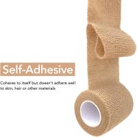 China Non-Woven Cohesive Medical Bandage Wrap 2.5CM-15CM × 4.5M Self-Adherent Elastic Plaster for sale
