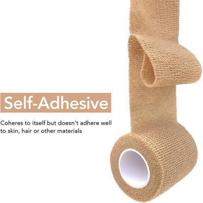 China Non-Woven Cohesive Medical Bandage Wrap 2.5CM-15CM × 4.5M Self-Adherent Elastic Plaster for sale