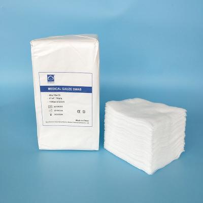 China 10x10cm Class I Sterile Gauze Pads - 8ply to 16ply Medical Swabs with 100% Cotton Construction for sale