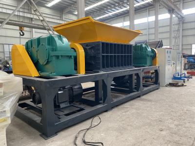 China Metal Plastic Double Shaft Shredder Machine Steel Scrap Shredder Machine Plastic Waste Shredder for sale