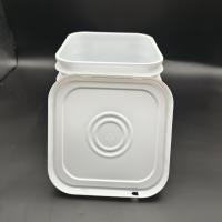 China Chemical Resistance Airproof Pail Square Plastic Bucket With Lid For Storage Solutions for sale