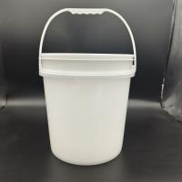 China Screen Printing 10lt Round Plastic Bucket With Lid ISO9001 for sale