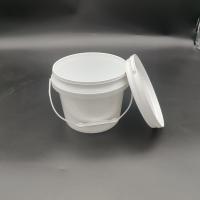 China Seal Lid 20 Litre Round Plastic Bucket Screen Printing for sale