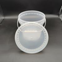 China 1L-25L Clear Plastic Bucket Containers With Lid Resistant To Stress for sale