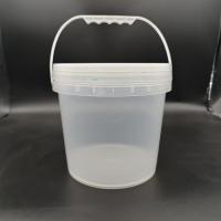 China 1L-25L Clear Plastic Bucket Containers With Lid Resistant To Stress for sale