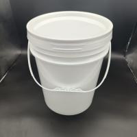China Seal Lid 20 Litre Round Plastic Bucket Screen Printing for sale