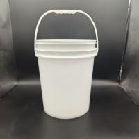 China Custom Logo Round Plastic Bucket With Screen Printing / Heat Transfer / IML Printing for sale