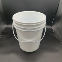 China Food Grade 18L 1 Gallon Plastic Paint Bucket With Handle for sale