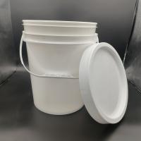 China Food Grade 18L 1 Gallon Plastic Paint Bucket With Handle for sale