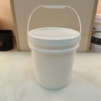 China White Black 10L Round Plastic Bucket PP Material With Seal Lid for sale