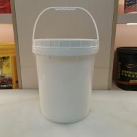 China High Stackability Plain White 5 Gallon Bucket With Lid Bpa Free for sale