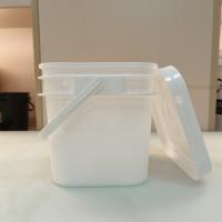 China Polypropylene PP 10l Square Plastic Bucket With Lid Non Toxic for sale