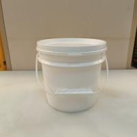 China Customizable Leakproof Plastic Toys Bucket White 5 Gal Bucket Heat Resistant for sale