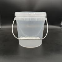 China Compression Resistance Transparent Plastic Bucket Clear Plastic Beach Bucket With Plastic Handle for sale