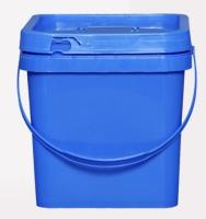 China Recyclable Stackable 10 Litre Square Plastic Bucket Leakproof for sale